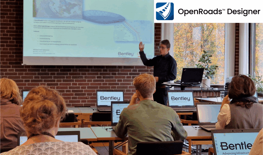 Openroads - Projektering af vej og bassin - Geopartner